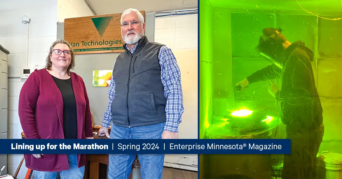 Lining up for the Marathon - Enterprise Minnesota